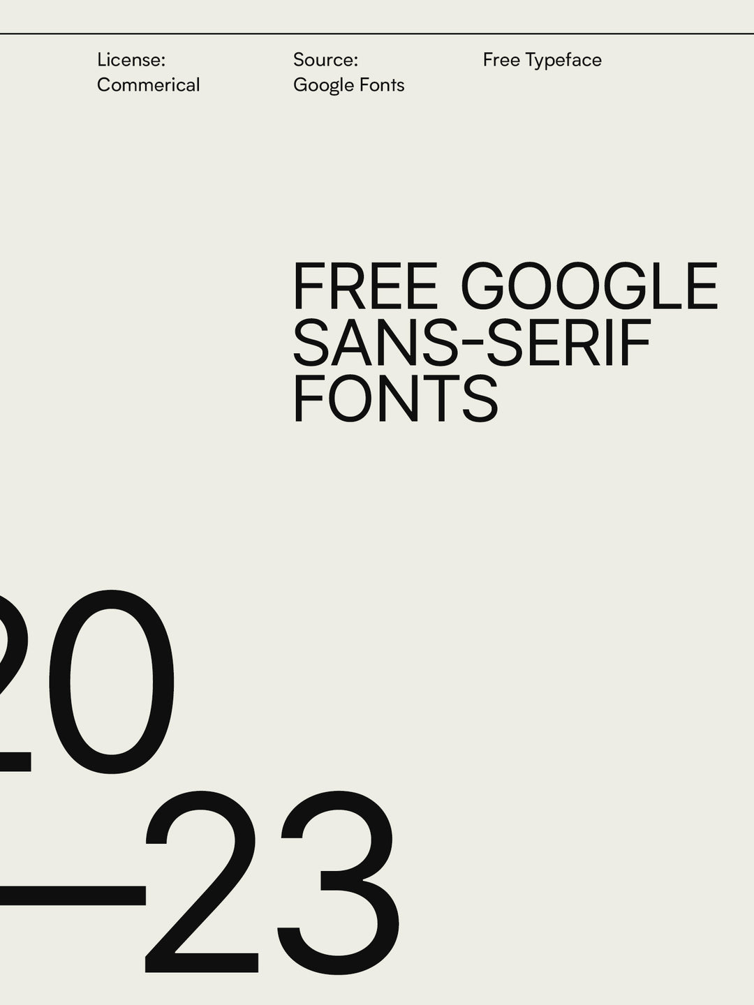 Our Free 2023 Sans-Serif Google Font Selection – Staple